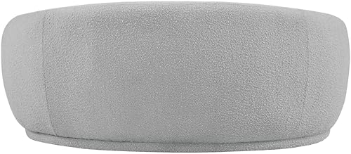 Meridian Furniture 693Grey-L Hyde Collection Modern | Contemporary Boucle Fabric Upholstered Loveseat, Grey, 64" W x 38" D x 27.5" H