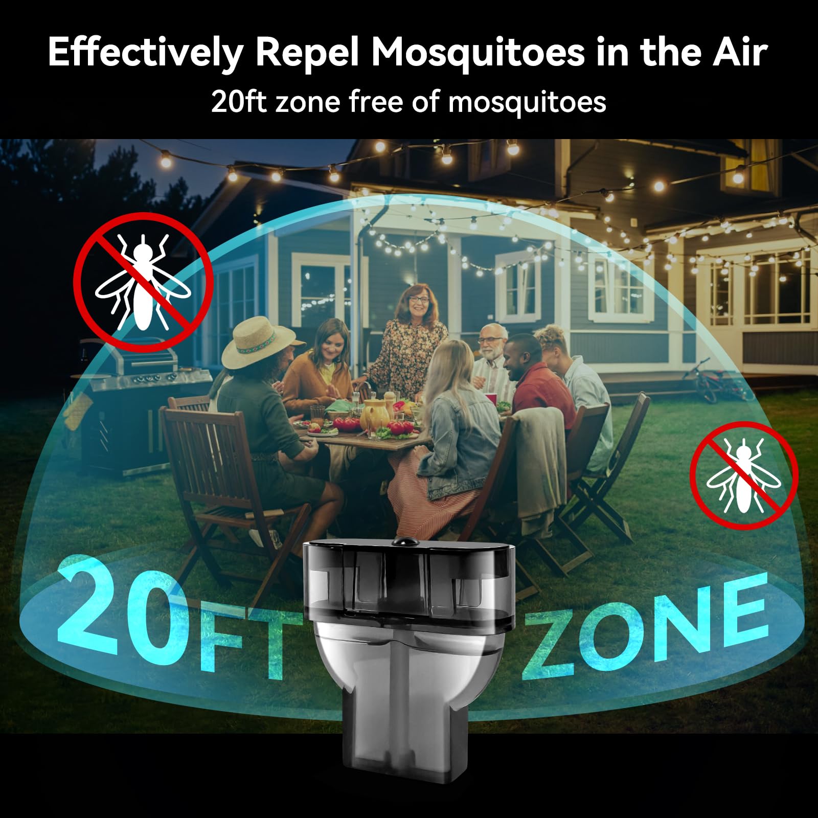 Blooven Rechargeable Mosquito Repeller Refills; Advanced Repellent Formula Provides 20 Foot Protection Zone; Compatible with Thermacell E-Series & Radius Only; No DEET, Spray or Flame