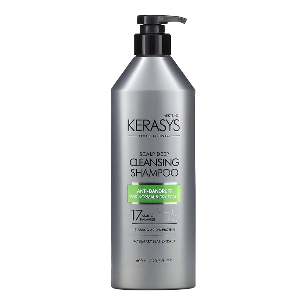 Kerasys Scalp Care Deep Cleansing Anti-Dandruff Sebum Control 20.3 fl oz / 600 ml (Shampoo, 1-Pack)