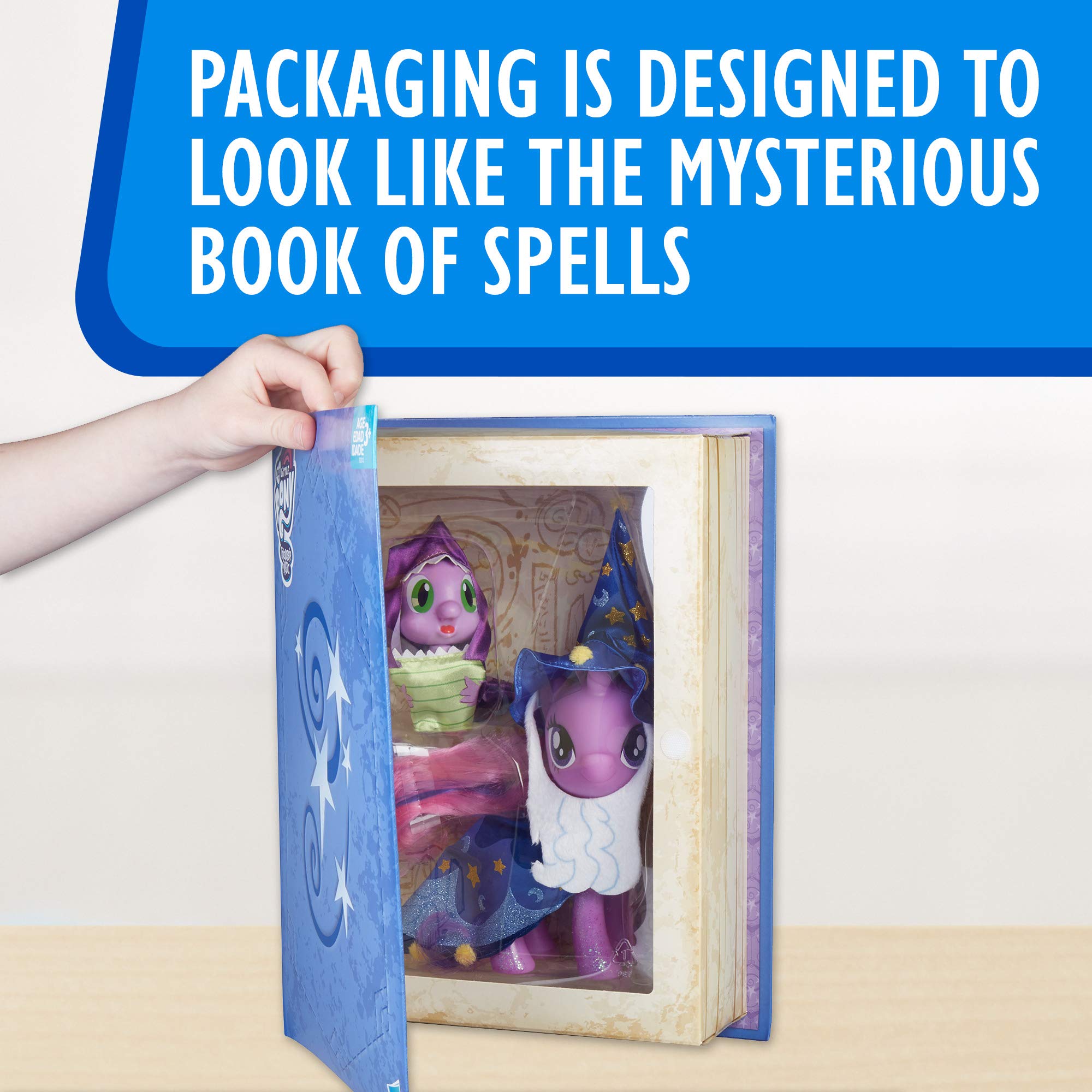 Hasbro My Little Pony Twilight Sparkle and Spike the Dragon Collector's Series Figures β Star Swirl the Bearded Outfit and Spell Book Package for Display