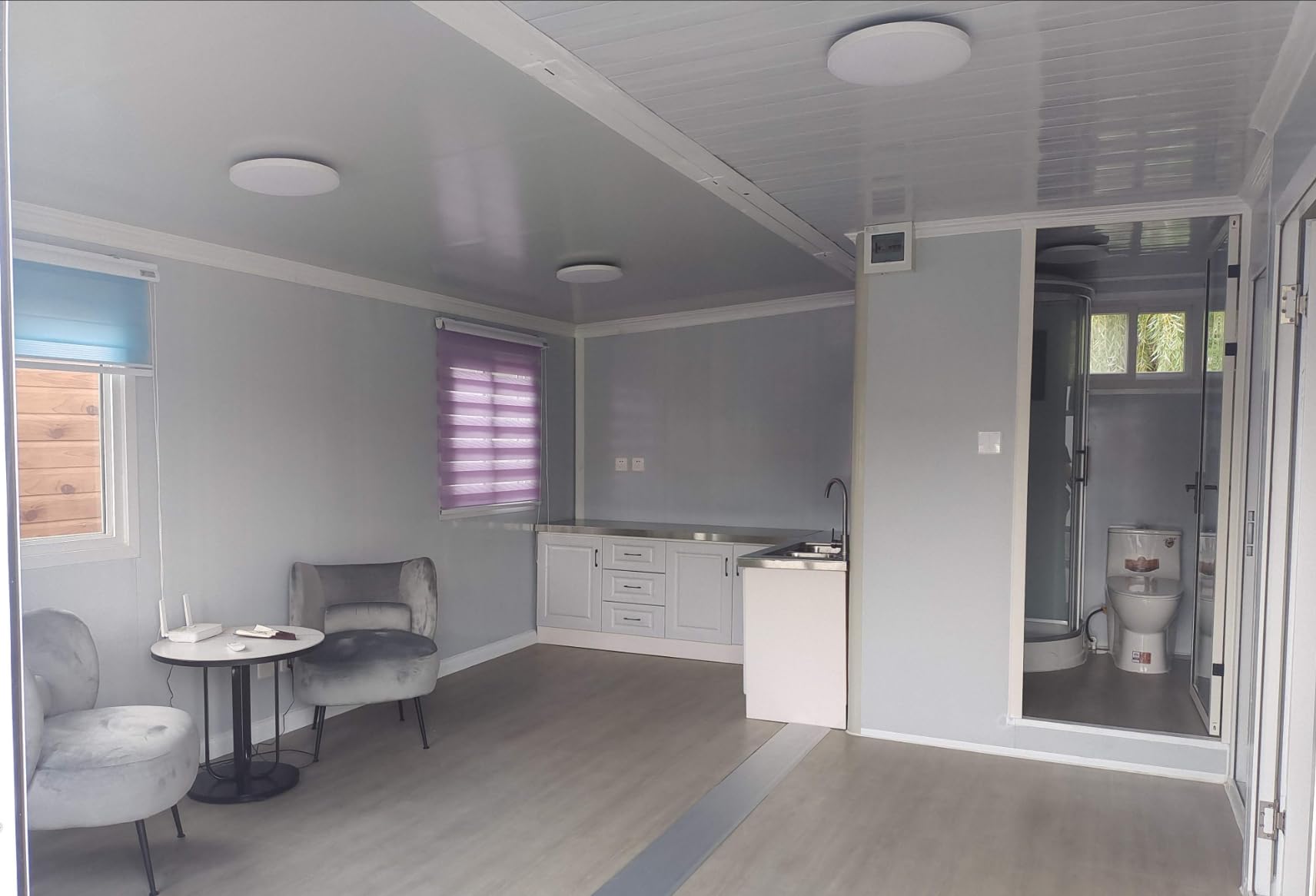 PREFABRICATED | Compact Living | Mobile PREFABRICATED 20FT House | 2 Bedroom | 1 Restroom with Kitchen Cabinet