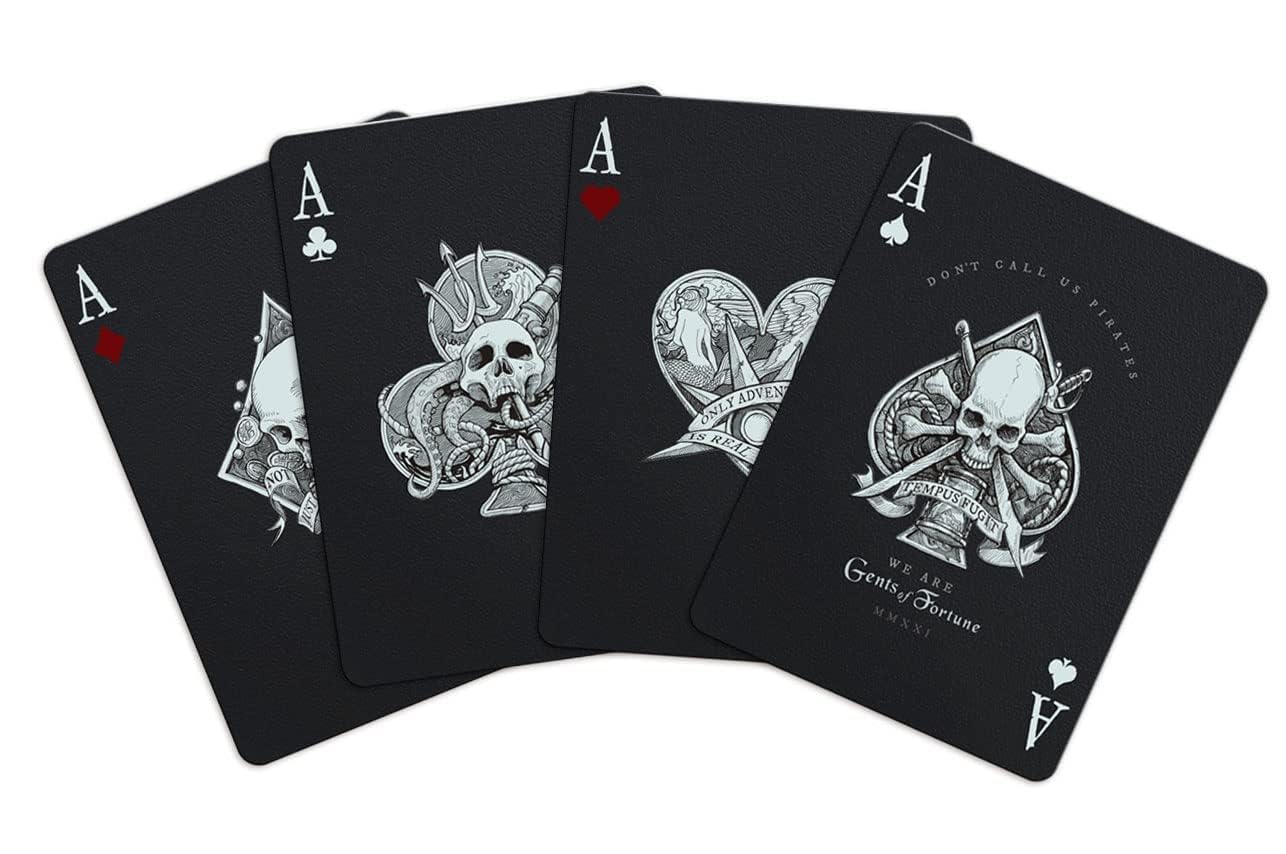 Gents of Fortune Playing Cards Black Flag Edition Waterproof Gent Supply