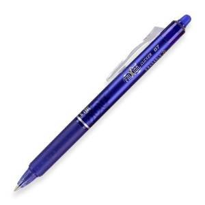 Pilot FriXion Clicker Retractable Gel Ink Pens, Eraseable, Fine Point 0.7mm, Blue Ink, Pack of 12 with Bonus 2 Packs of Refills