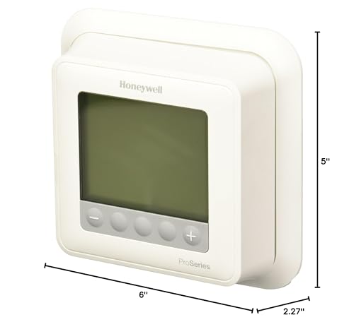Honeywell TH6320U2008/U T6 Pro Programmable Thermostat, 2 Heat / 1 Cool, 2.27 " x 6 " x 5"
