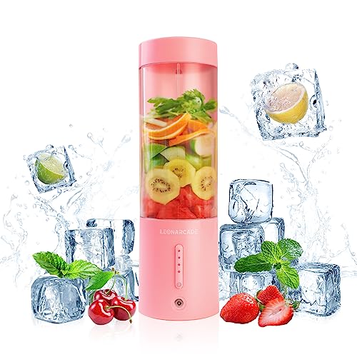 Portable Blender for Shakes and Smoothies, Personal Size Blenders with 16oz Blender Cup, Rechargeable Mini Blender, Portable Juicer