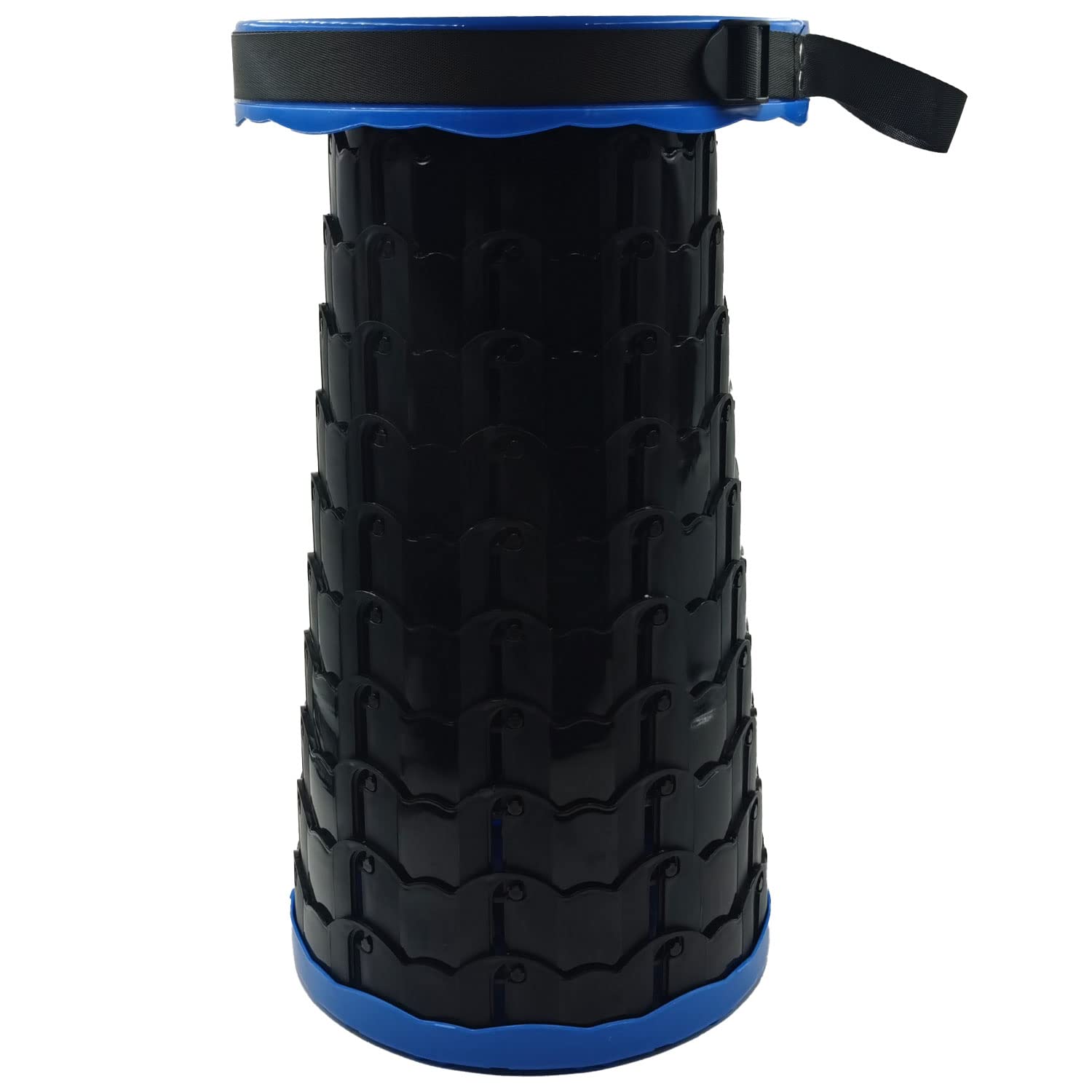 BOFA Eco Tableware Portable Telescoping Folding Stool, Blue Retractable Stool Adjustable Lightweight Camping Foldable Chairs Collapsible Stool for Outdoor Camping Fishing Hiking BBQ Gardening