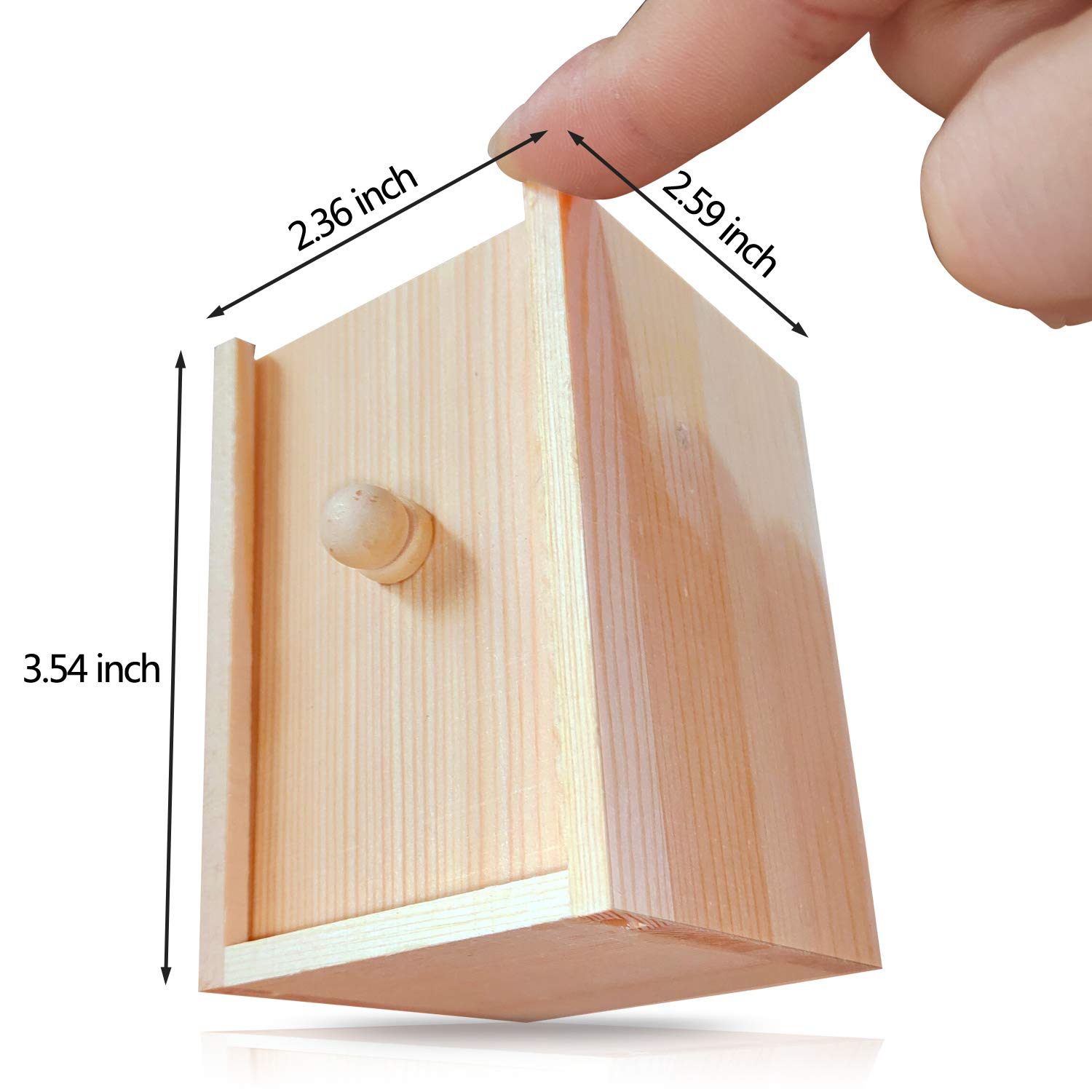 GIIOASA Rubber Spider Prank Surprise Box,Handcrafted Wooden Surprise Box, Fun Practical Surprise Joke Boxes,SpiderBox-Single