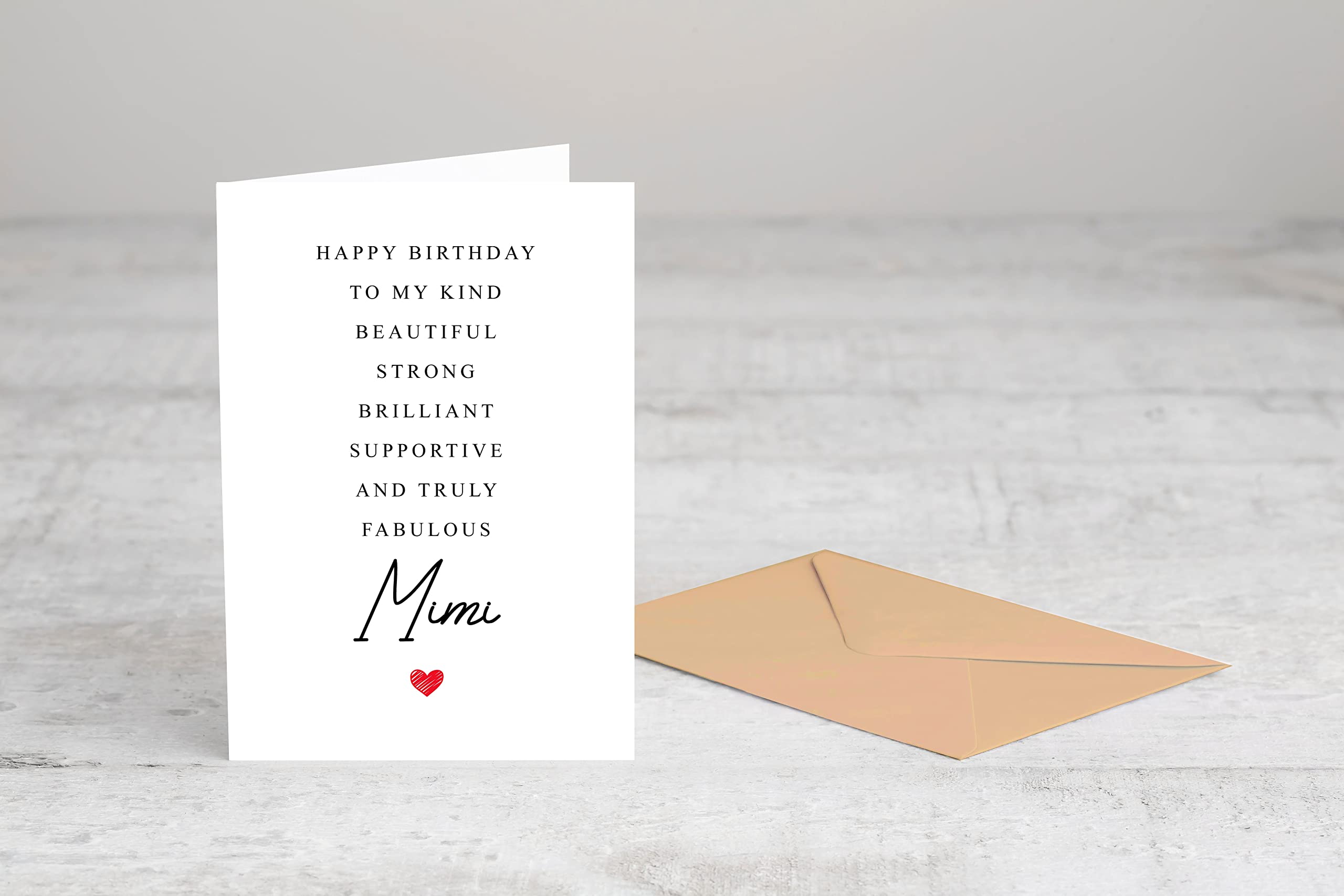 Mimi Birthday Card Poem - Amazing Mimi Gift - Birthday Card Mimi - Special Mimi Birthday Card - Birthday Card For Mimi
