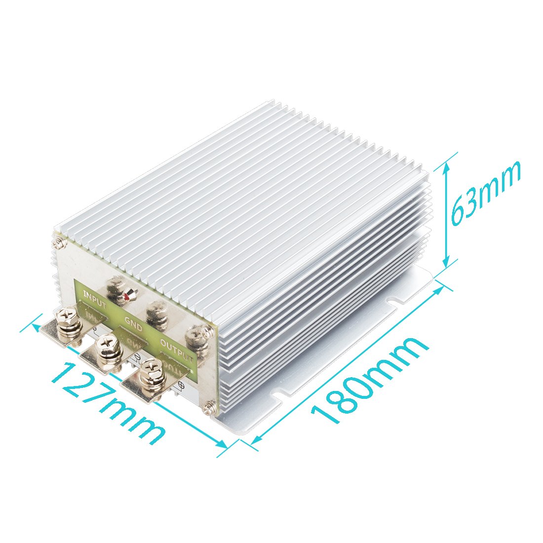 uxcell Voltage Converter Regulator DC/DC DC 12V Step-up to DC 48V 10A 480W Truck Power Boost Transformer