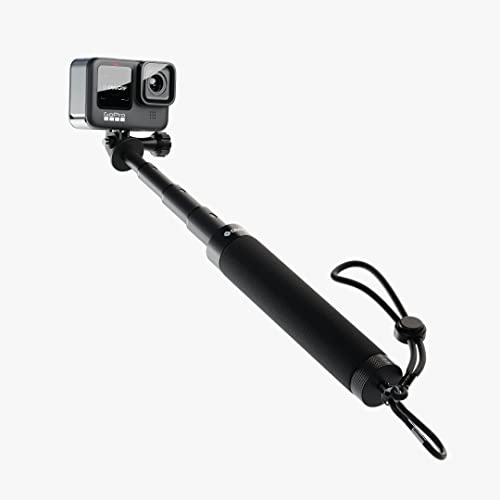 GRAVGRIP V2 Extension Pole Bundle - Hydraulic Leveling Mount for Action Camera, GoPro, DJI, Insta360 - Pocket-Sized Leveler, Gimbal, JIB