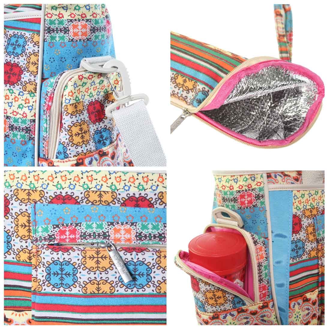 KF Baby Bohemian Diaper Bag Value Set, Crossbody Strap, Stroller Hooks, More