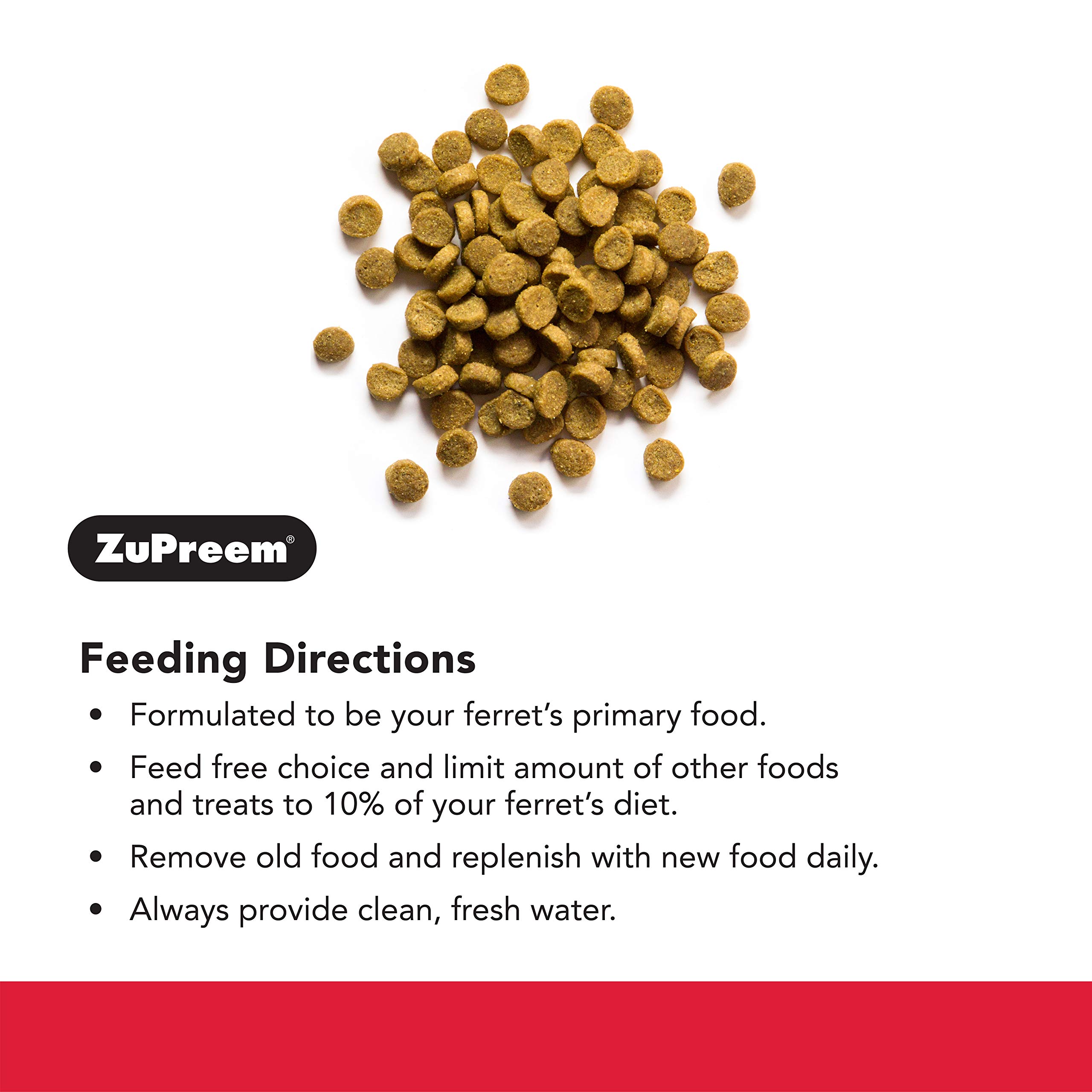 ZuPreem Premium Daily Grain Free Ferret Diet Food, 4 lb (3-Pack) - Nutrient Dense, Highly Digestible, High Protein Levels