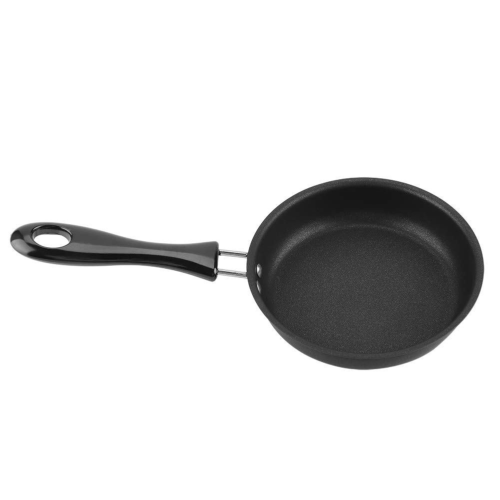 DEWIN Mini Nonstick Egg Pan Omelet Pan, 4.7” Single Serve Egg Nonstick/Skillet, Portable and Mini Nonstick Round Egg Pan for Kitchen Cooker