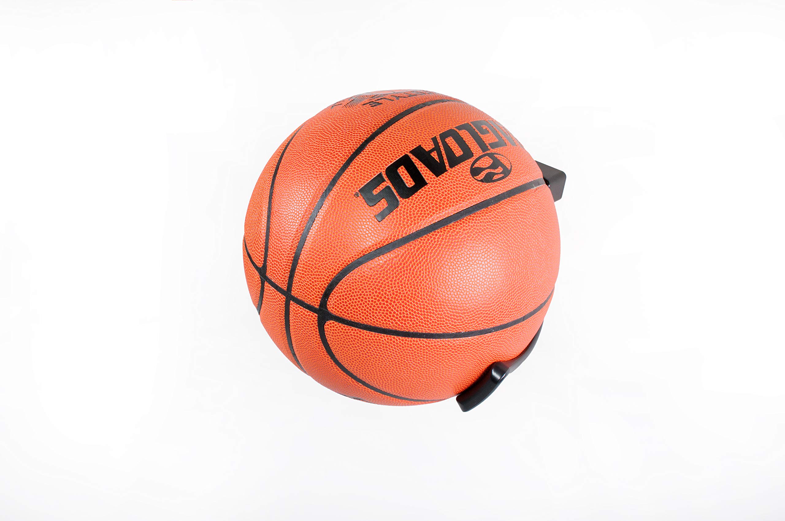 Artinova Sports Ball Holder Space Saver Wall Mount Display, Ball Storage and Decoration Shelf Black, ARTA-6010