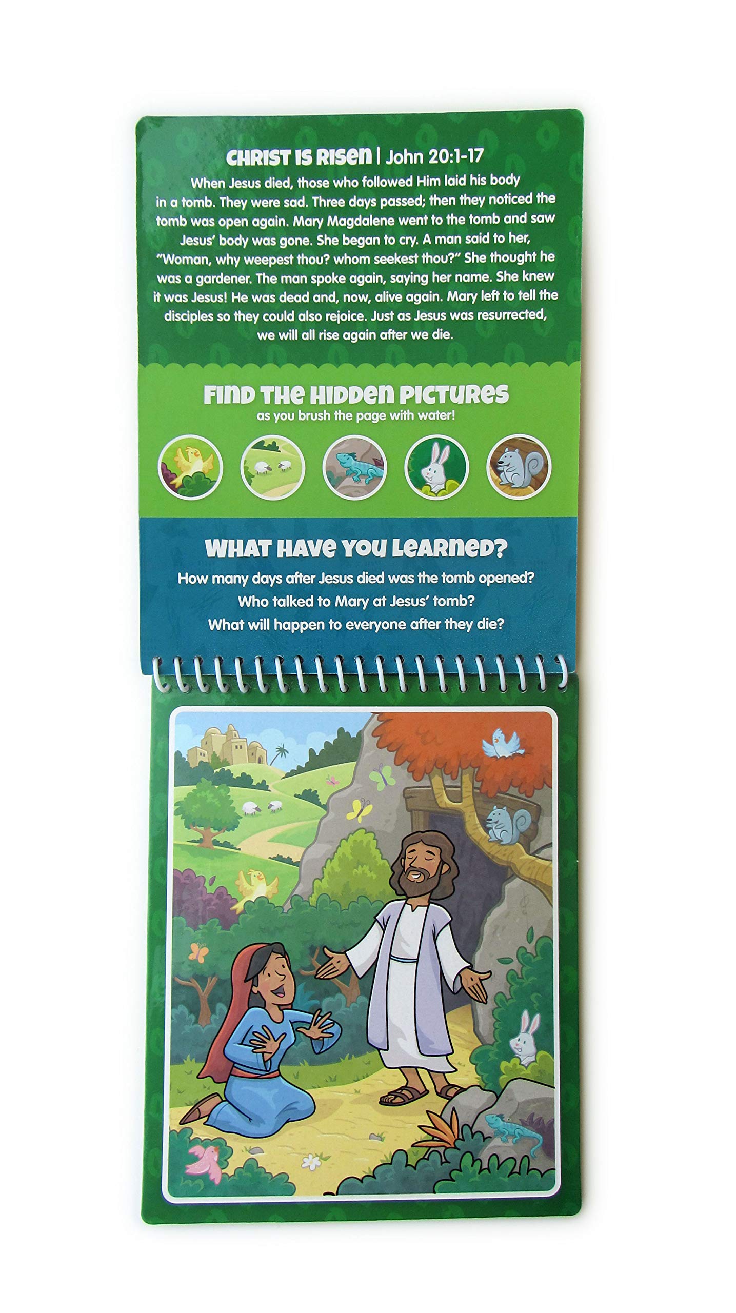 KangaToys Water Reveal Coloring Scripture Book for Kids Ages 3+. New Testament Bible Stories: Preschool, Elementary, Primary, Christian, Religion