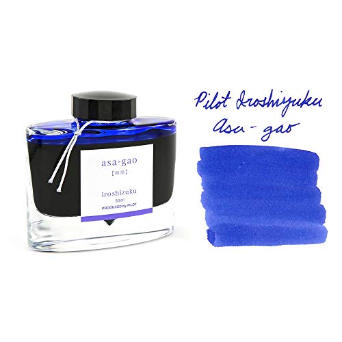Pilot Iroshizuku Fountain Pen Ink - 50 ml Bottle - Asa-gao Morning Glory (Vivid Purplish Blue)