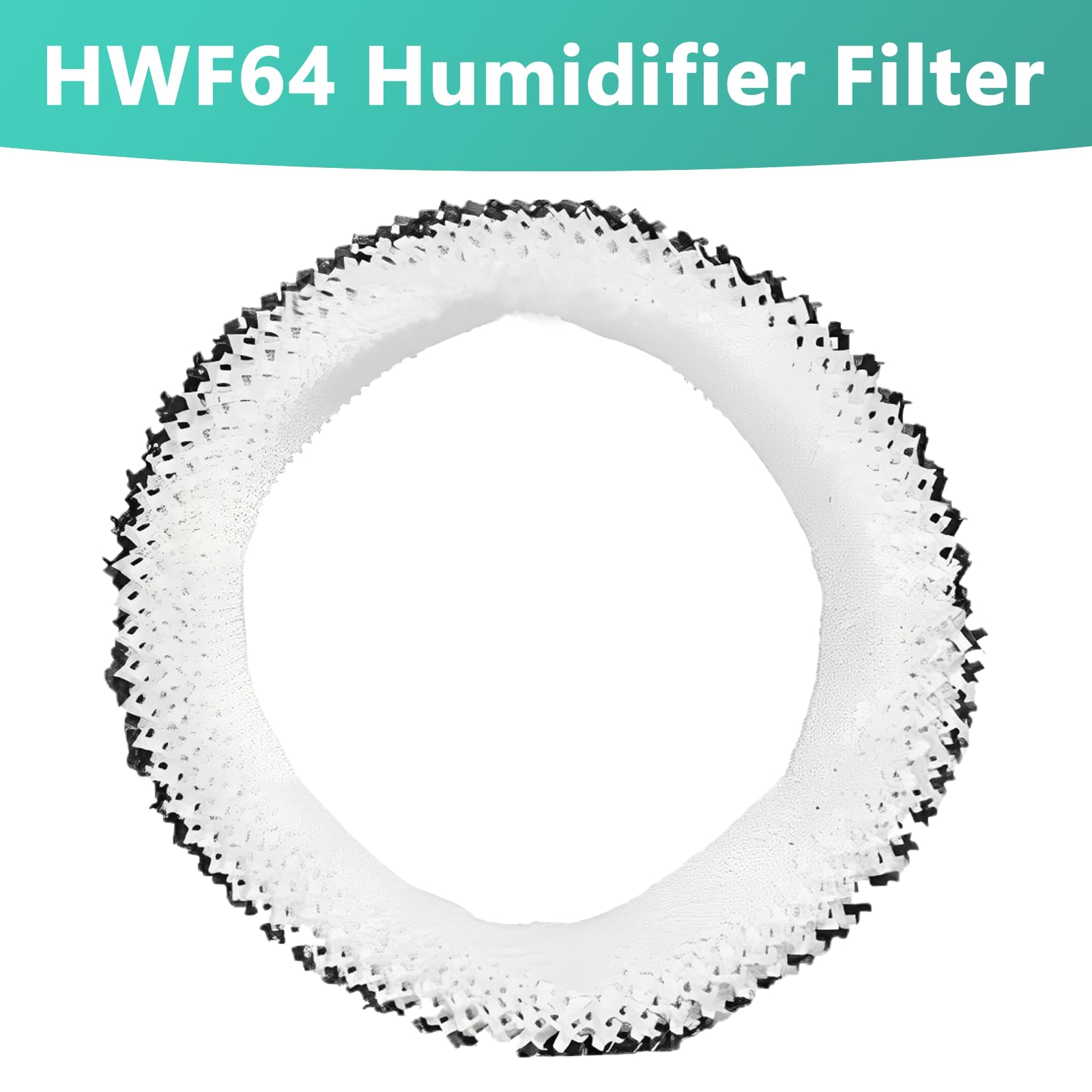 getalong HWF64 Humidifier Filter Compatible for Sunbeam SCM1746, Fits Holmes HWF64, HM1730, HM1745, HM1746, HM1750, HM2200 - Filter B (4 Pack)