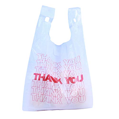 R Noble Thank You Reusable Grocery Plastic Bags 300 Count