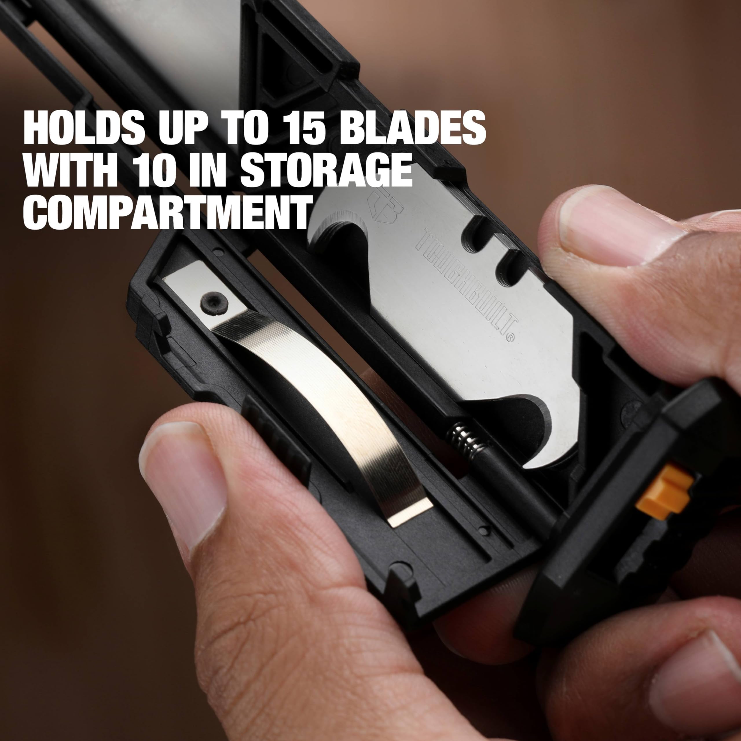 ToughBuilt Utility Knife + 2 Blade Mags, (TB-H4S2-03)