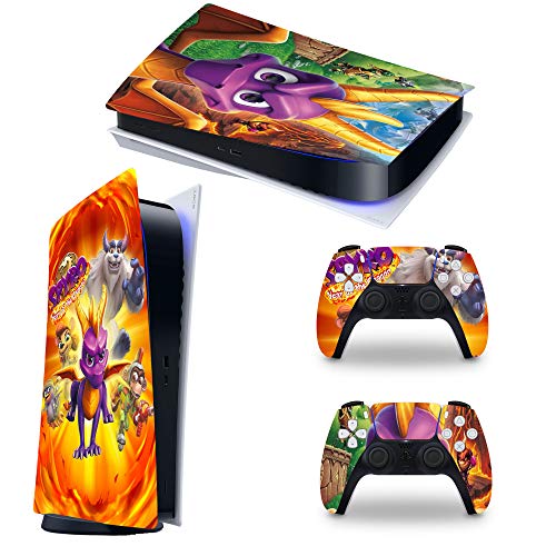Ba Dragon Aventure PS5 Digital Edition Console and Controller Skin Set - Playstation 5 Digital Edition Vinyl