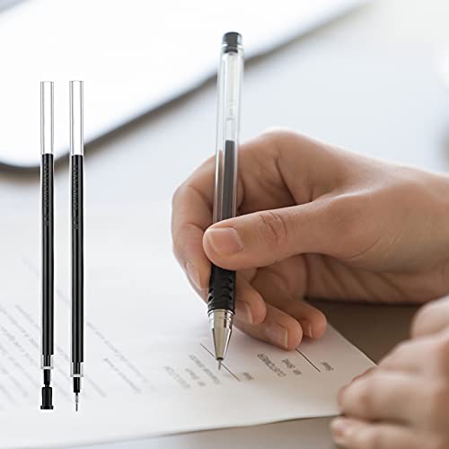 M&G Gel Ink Refill, Extra Fine Needle Tip 0.5mm Black Ink Refills for Liquid Gel Pens, Universal Size Refill- Pack of 20 with Pen Bag (AGR640C3)