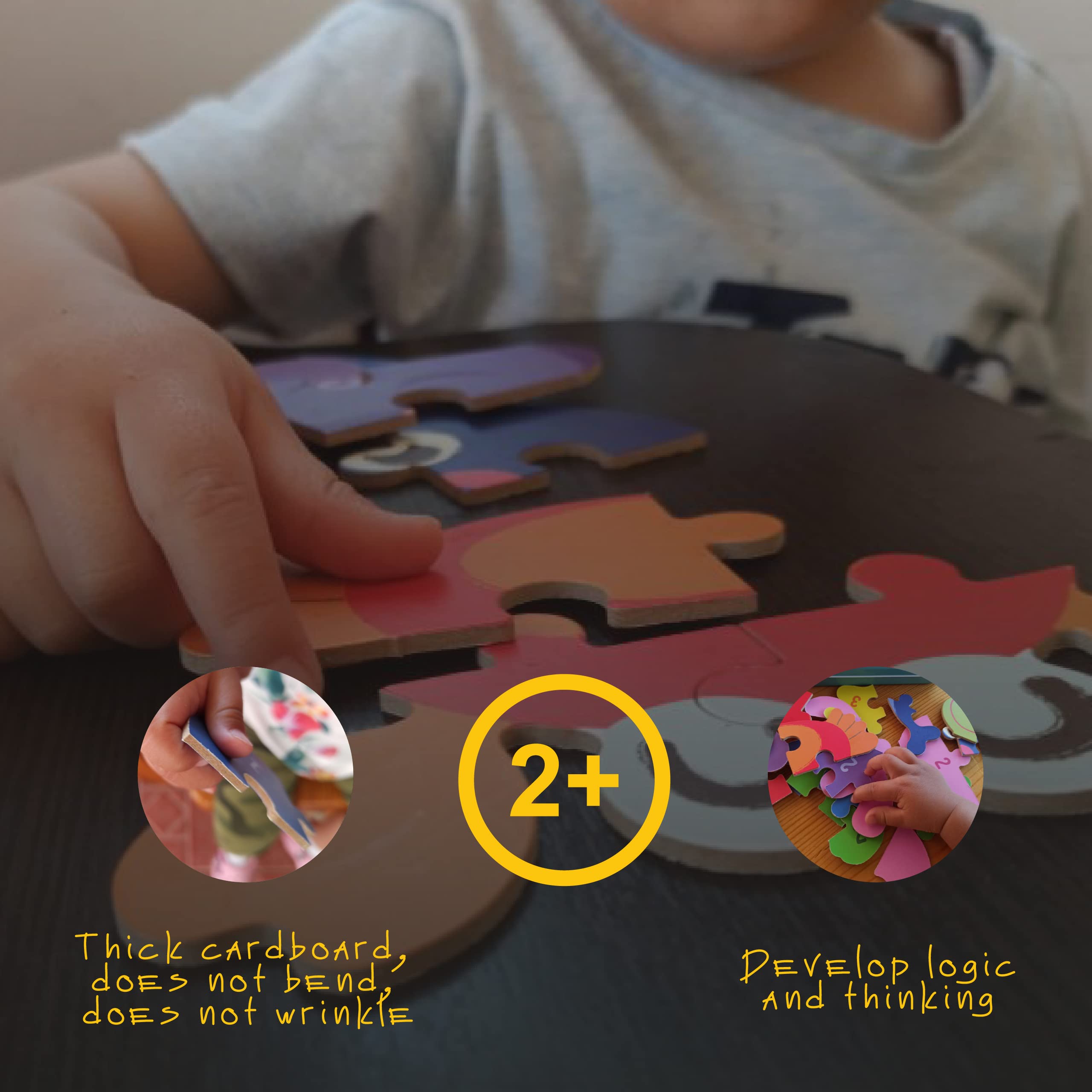 Beks Toys Baby Puzzles β Cute Baby Animals Puzzle in Tin Box β Engaging and Simple Puzzle for 1+ Year Old β My First Puzzle Set with