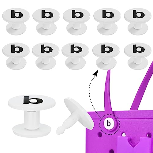 Replacement Rivets for Bogg Bag, Large Beach Bag Replacement White Buttons, Standard and Oversized XL Rubber Pool Bag Repair Rivets (10pc)