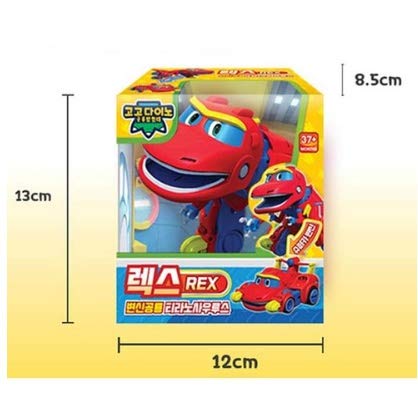 GoGo Dino Dinosaur Exploration Transformation Robot Rex Transformation Dinosaur Tyrannosaurus + 2 Dinosaur Stickers