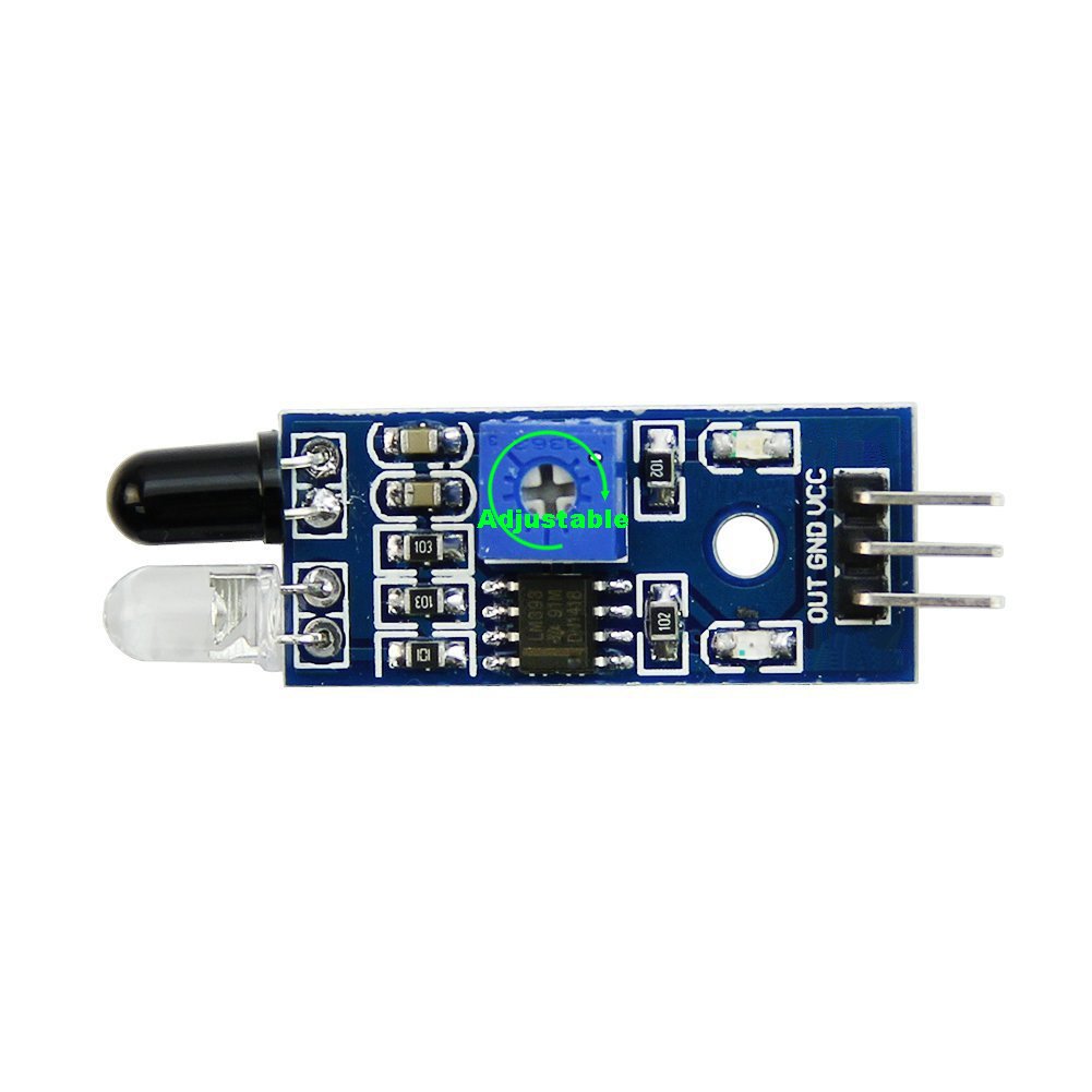 OSOYOO 10PCS Obstacle Avoidance Sensor Module for Arduino Smart Car Robot Raspberry Pi 4 3 Model B with IR Transmitting, Receiving Tube, Photoelectric Switch