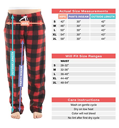 Forever Lazy Men's Reindeer Fleece Pants - L