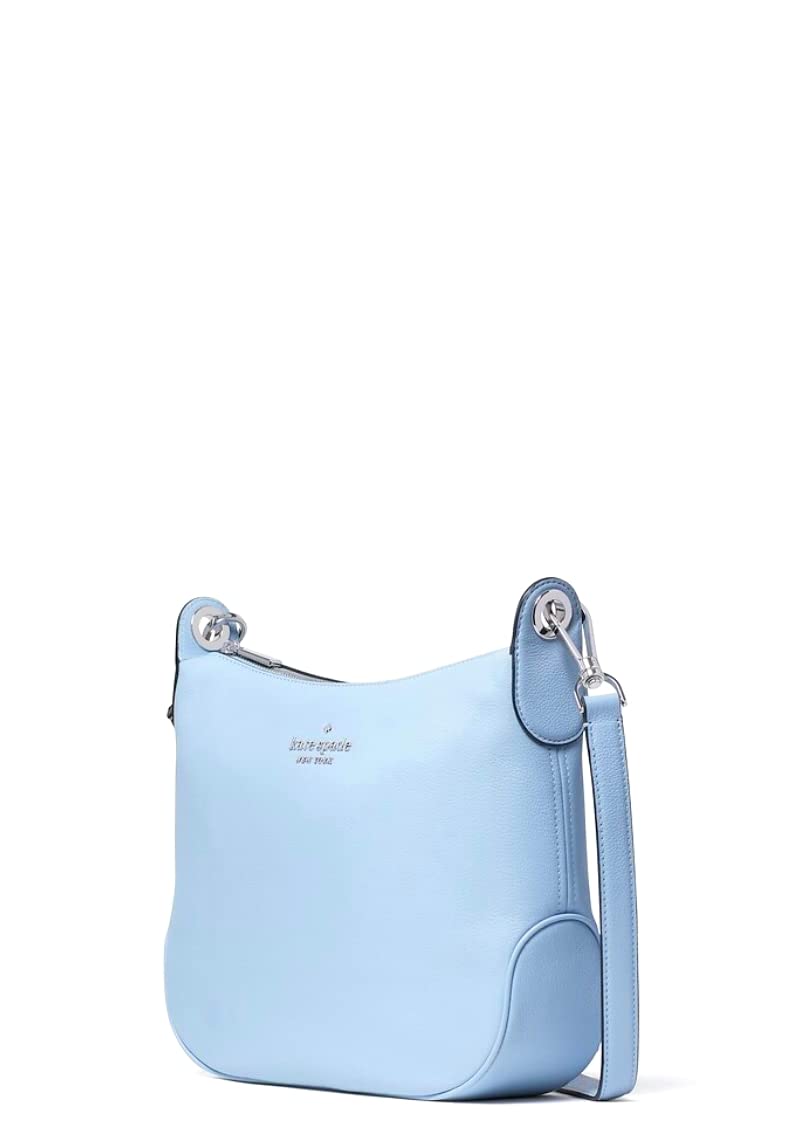 Kate Spade Rosie Crossbody Bag Zip Pouch Pebbled Leather In ocean fog