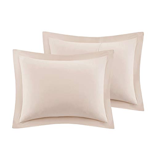 Madison Park Sarasota All Season Microcell Down Alternative Box Quilted Comforter Mini Set, Full/Queen, Blush, Model:MP10-4308