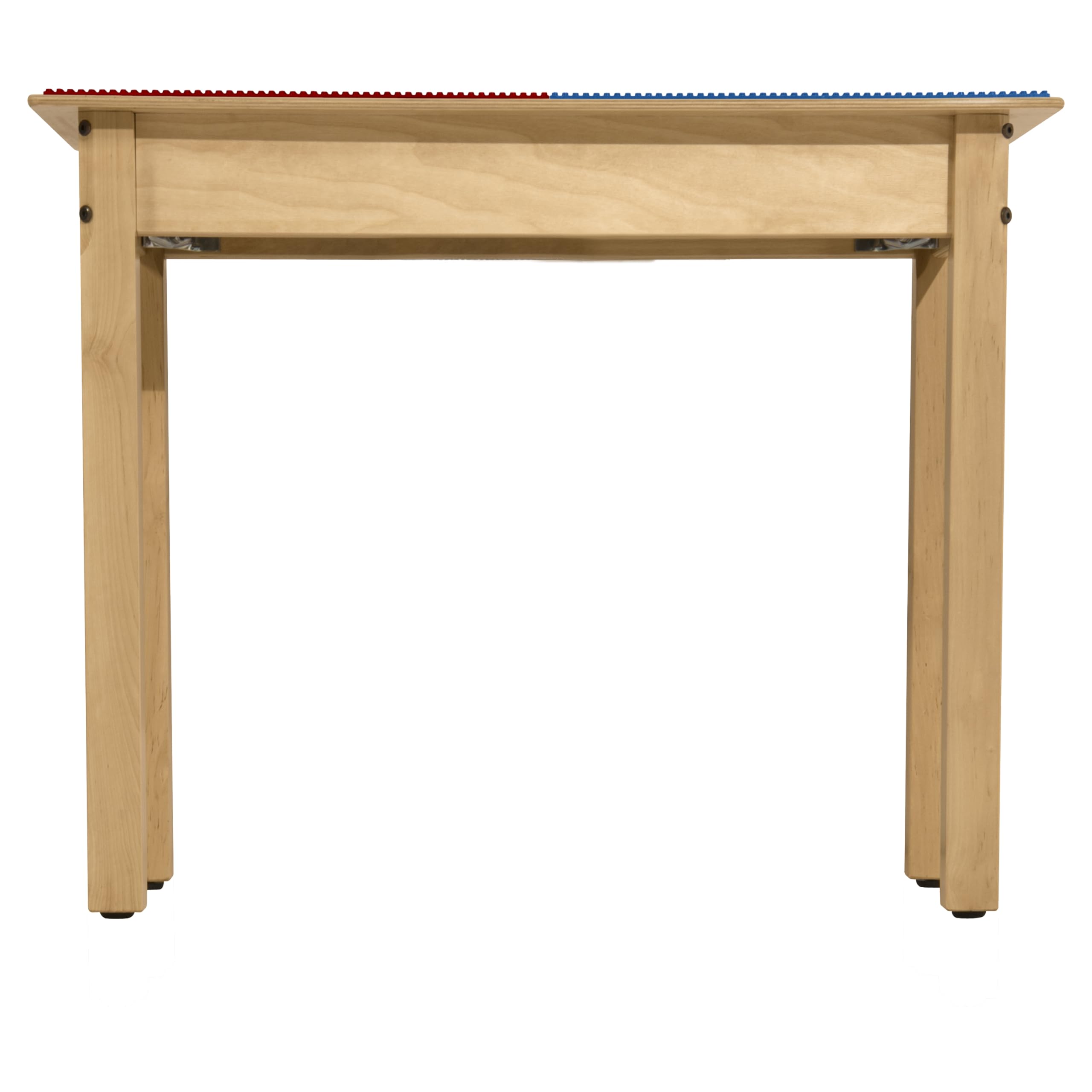 Contender Time-2-Play Kids Activity Play Table, Compatible with Lego Bricks, Extra Sturdy Birch Plywood, 35" W X 15.5" D, Red & Blue, 22" Legs for Ages 6-9