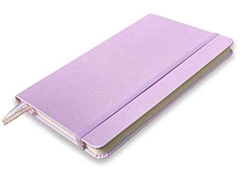 Minimalism Art, Premium Hard Cover Notebook Journal, Classic 5" x 8.3", 122 Numbered Pages, Gusseted Pocket, Ribbon Bookmark, Extra Thick Ink-Proof Paper 120gsm, San Francisco (Dotted, Pink)