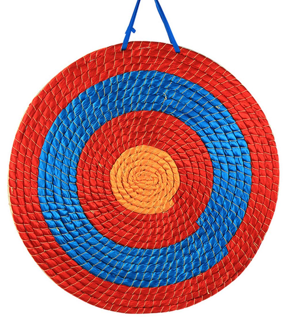 Archery Target 3 Layers 20 inch Traditional Hand-Made Solid Straw Archery Target 2.3 inch Thickness Arrows Target for Outdoor Shooting Practice