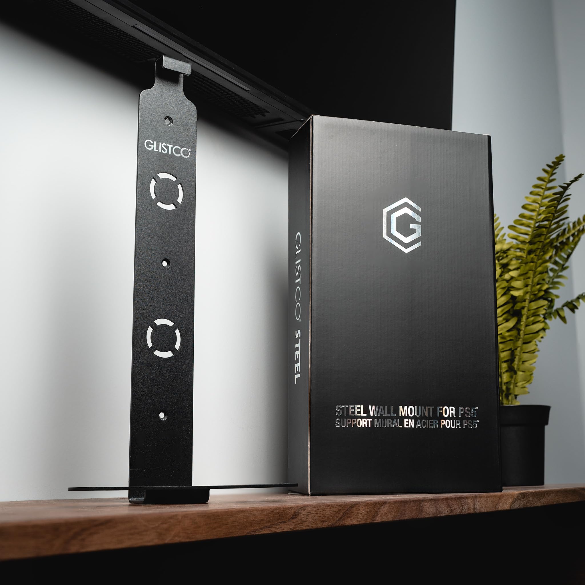 Glistco Steel - Wall Mount Compatible with PS5/PS5 Pro (Disc & Digital)