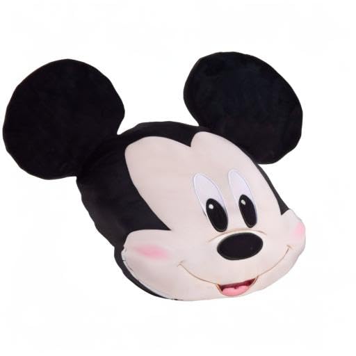 Disney Classics Character Heads, Mickey Mouse, 13-Inch Plushie, Soft Pillow Buddy Toy for Kids, Officially Licensed Kids Toys for Ages 2 Up by Just Play