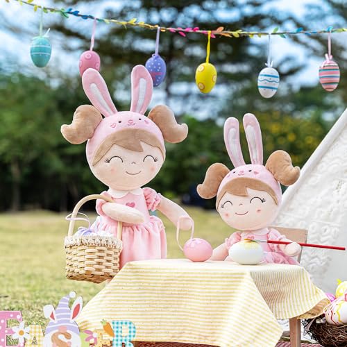 Gloveleya Baby Doll Girl Gifts Soft Plush Bunny Dolls 14" with Gift Box