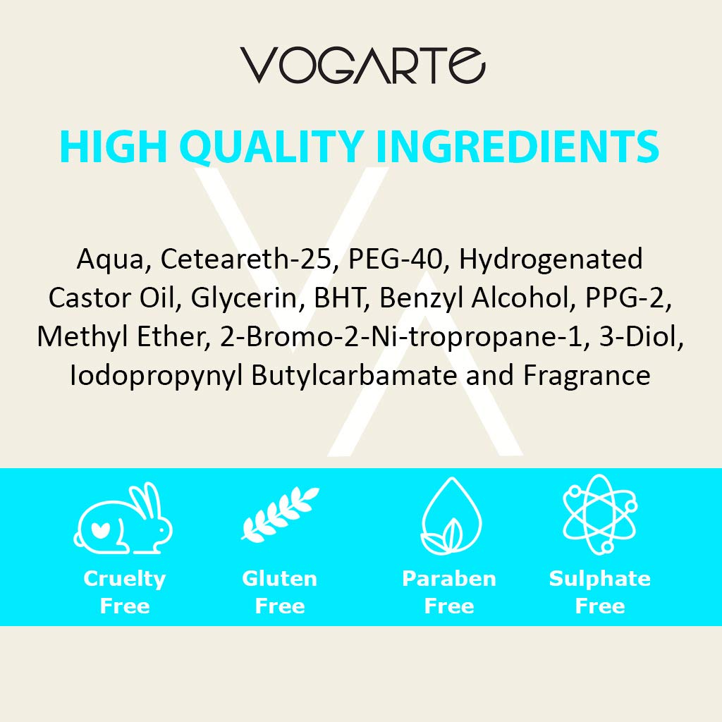 VOGARTE Hair Styling Aqua Wax for Men, Strong Hold & Shiny Finish, 3.52 oz