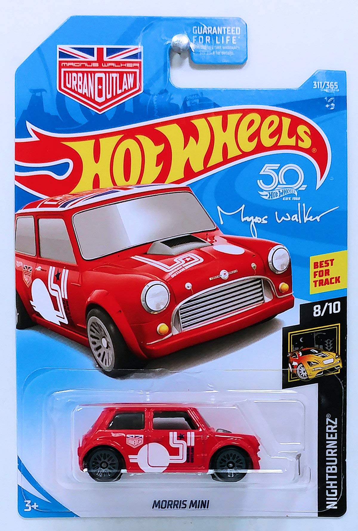 Hot Wheels Mattel 2018 Nightburnerz - Magnus Walker Urban Outlaw Morris Mini (311/365)