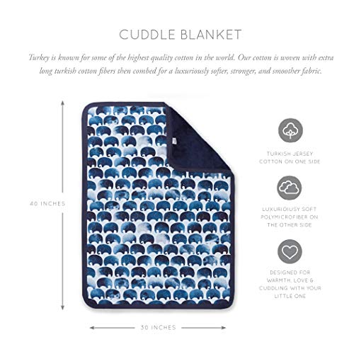 Oilo Baby Blanket Bundle | Cute Lightweight Cotton Fabric Comforter | Cozy, Soft wash & Waterproof Diaper Change pad, Blanket & Crib Sheet | for Infant/Toddler | Newborn Nursery Collection | Elephant