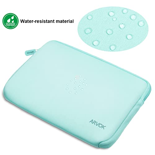 Arvok 17-17.3 Inch Laptop Sleeve Multi-Color Size Choices Case/Water-Resistant Neoprene Notebook Computer Pocket Tablet Briefcase Carrying Bag/Pouch Skin Cover for HP/Dell/Lenovo/Asus/Acer Light Green