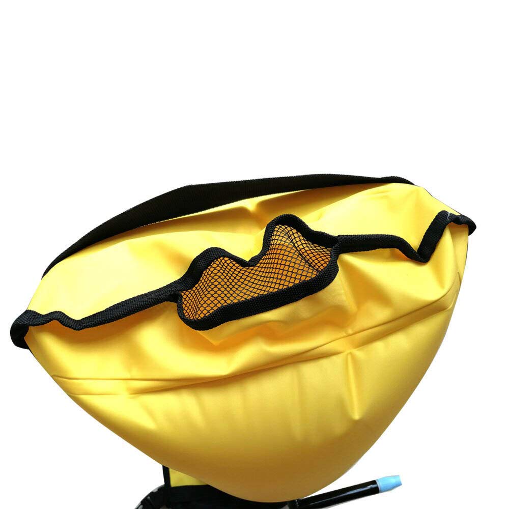 Arya Life Sea Kayak Paddle Float Floating Bag, Dual Air Chambers with Twist Air Valves, Yellow