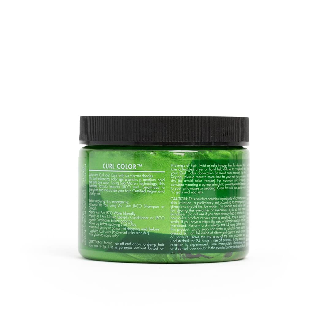 As I Am Curl Color - Emerald Green - 6 ounce - Color & Curling Gel - Temporary Color - Vegan & Cruelty Free