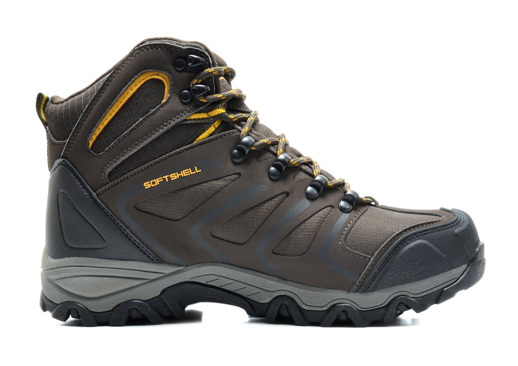 arctiv8 160448-M Men's Insulated Waterproof Construction Rubber Sole Hiking Boots Brown-Black-Tan Size 8.5