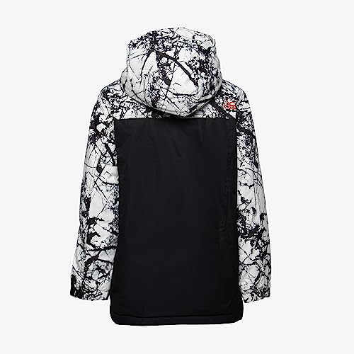 Arctix Kids' Slalom Insulated Winter Jacket, Cracked Marble White, X-Large Husky