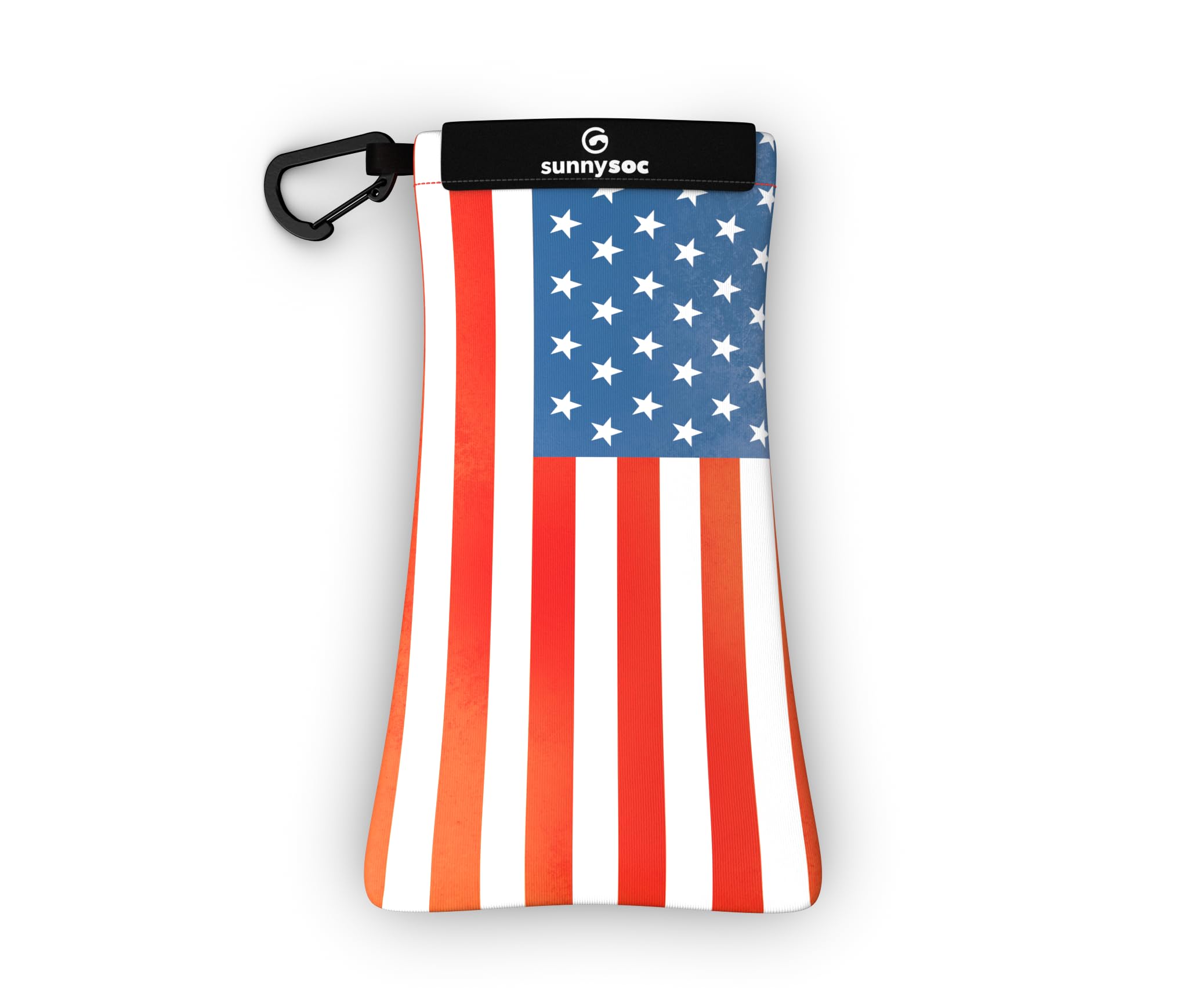 GOGGLESOC Sunnysoc Sunglasses Bag with Cleaning Cloth and Carabiner