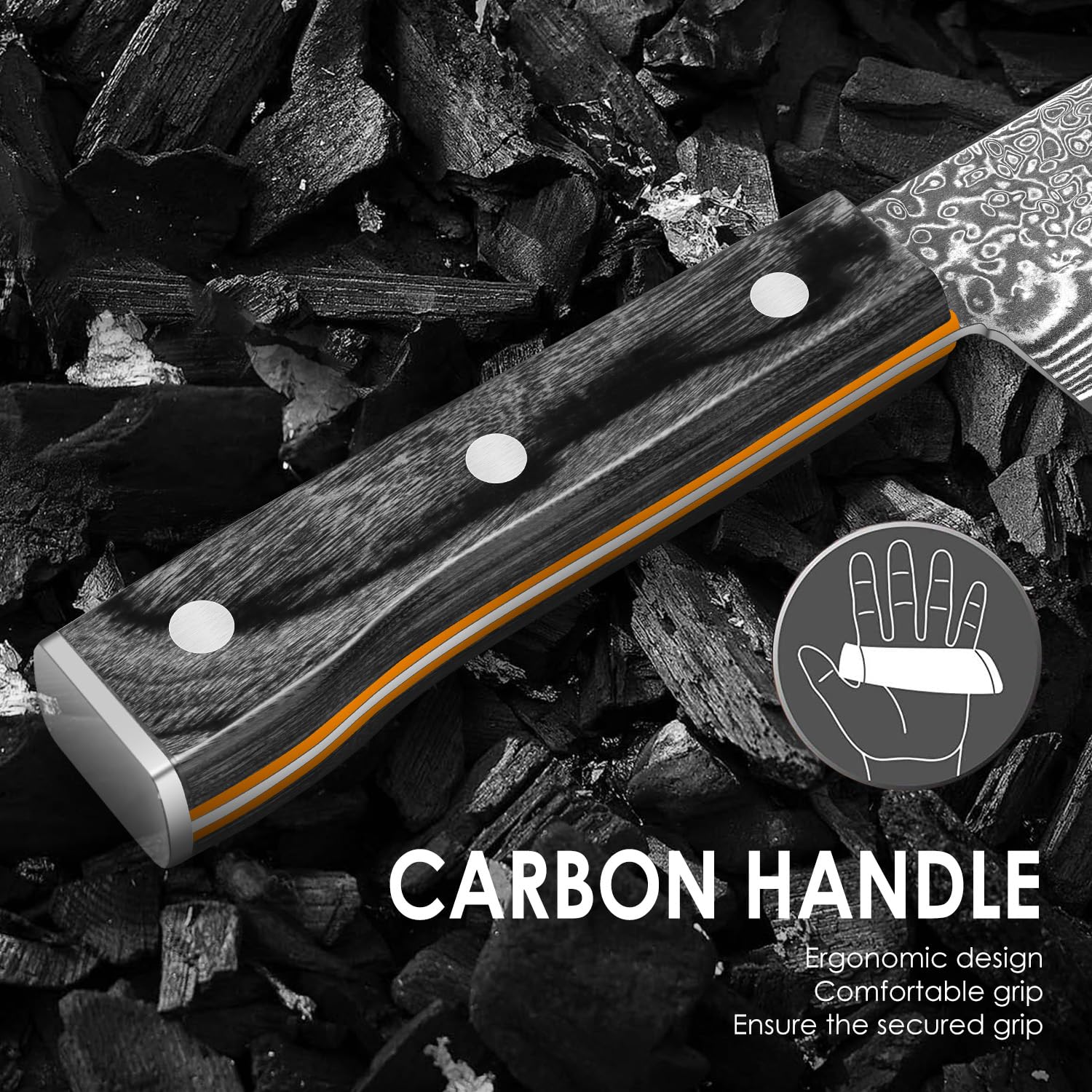 Bread Knife, 10inch Multifunction Serrated Knife, VG10 Damascus Steel Bread Cutting Knife for Homemade Bread, Razor Sharp Edge for Efficient Slicing Sourdough Bread, Bagels, Cake