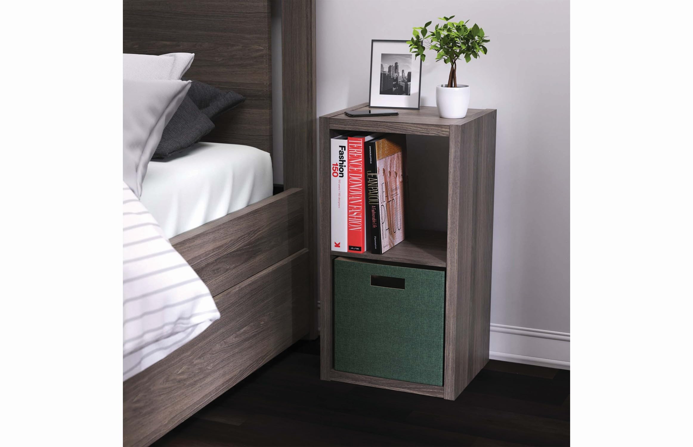 ClosetMaid Decorative Fabric Storage Bin, Green