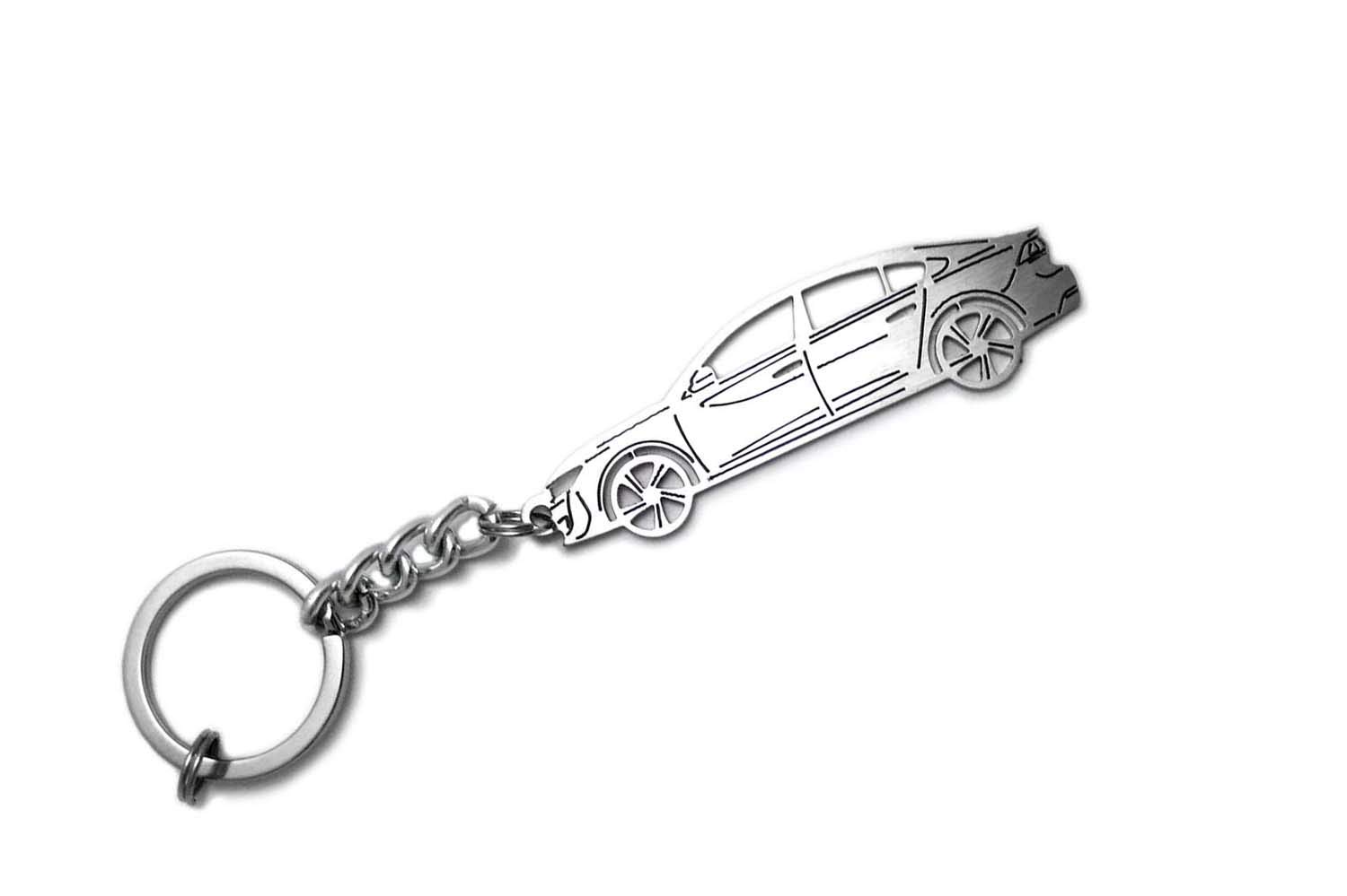 AWA Keychain With Ring For Peugeot 508 II Steel Key Pendant Chain Automobile Gift Car Design Accessories Laser Cut Home Key